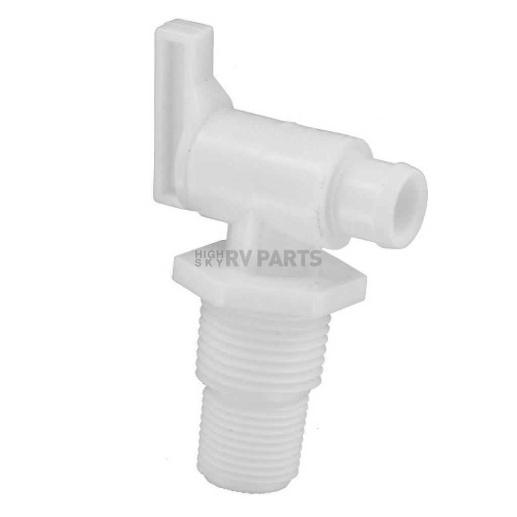 Rv Gate Valve Valterra T1001APW 1-1/2" Spigot -1/2" Spigot White Drain ...