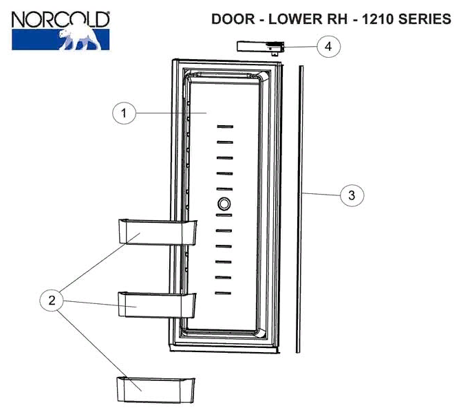 Norcold 1210 Lower Door Assy RH | High Sky RV Parts