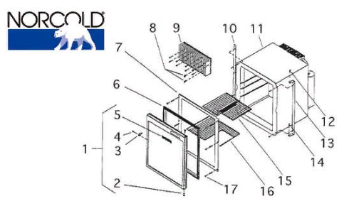 Norcold 322 Front View | High Sky RV Parts