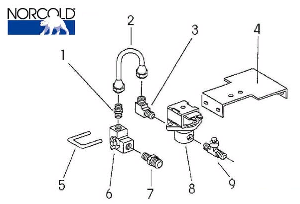 Norcold 650 Gas Valve with 61644522 U Tube | High Sky RV Parts