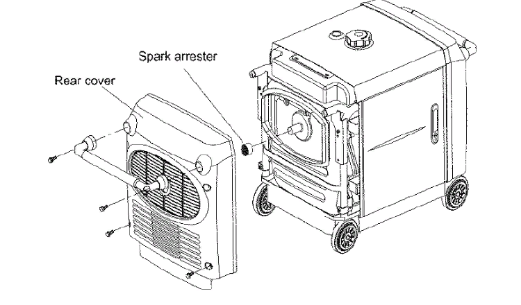 Kipor Power Solutions Generator Spark Arrestor - KG105-08200 ...