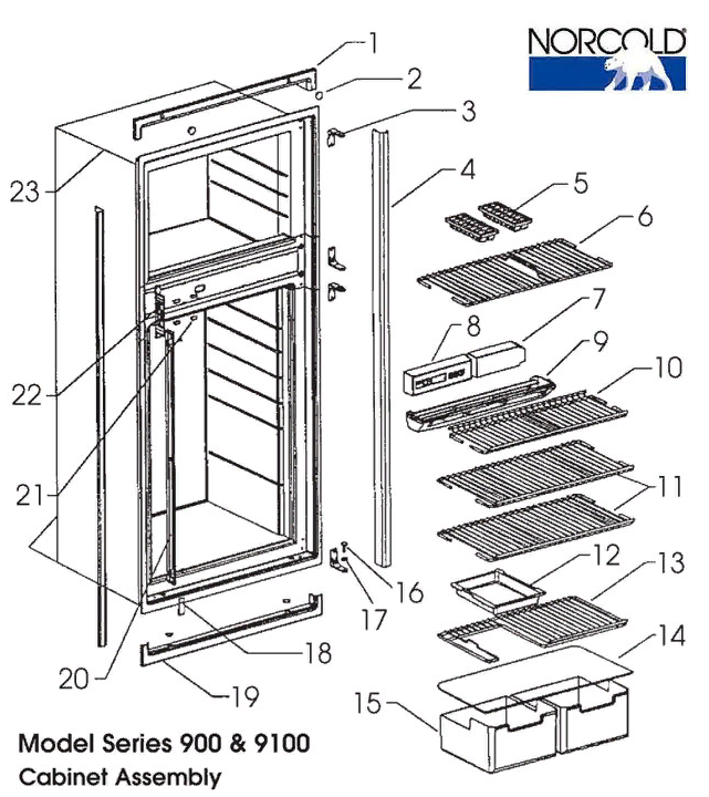 Norcold 980IM Cabinet Assembly | High Sky RV Parts