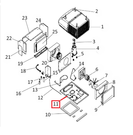 Air Conditioner Base Pan 8333B1011 | HighSkyRvParts.com