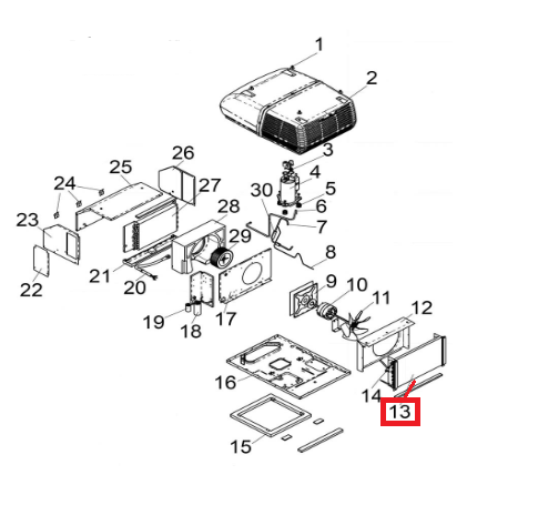 Coleman Air Conditioner Condenser - 1452-2091 | HighSkyRvParts.com