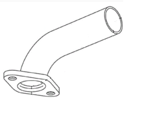 Cummins Generator Exhaust Pipe - A041H694 | highskyrvparts.com