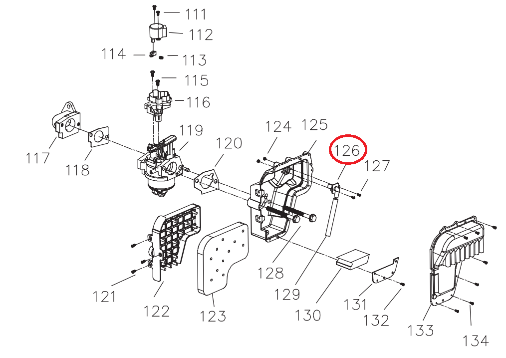 Powerhouse Generator Breather Hose Connector - 69797 | highskyrvparts.com