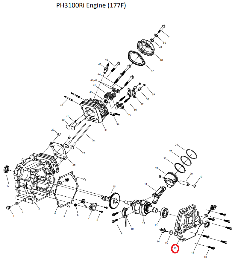 Powerhouse Generator Crankcase Cover - 61614 | highskyrvparts.com