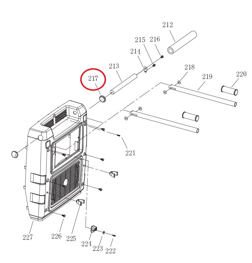 Powerhouse Generator Handle Insert - 69479 | highskyrvparts.com