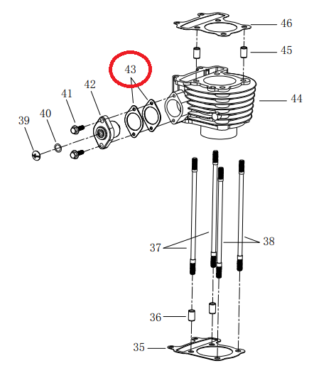 Powerhouse Timing Chain Tensioner Gasket - 69690 | highskyrvparts.com