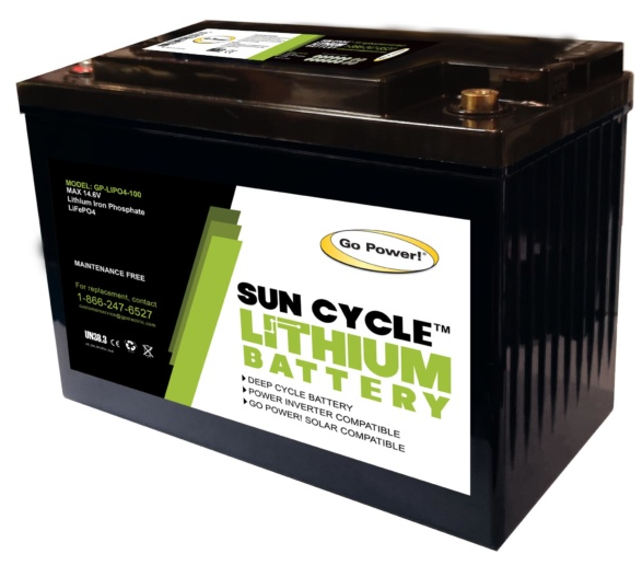 Go Power Solar Battery - LIFEPO4100