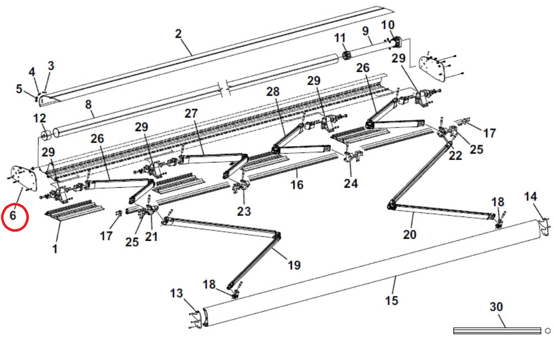 Carefree RV Awning End Plate R001376 | highskyrvparts.com