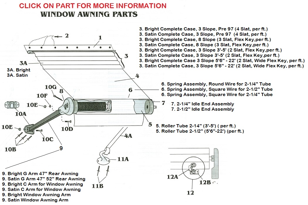 Zip Dee Window Awning | HighSkyRvParts.com