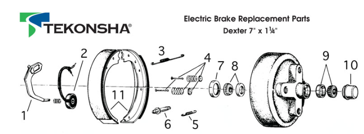 For Dexter 7 x 1-1/4 | HighSkyRvParts.com