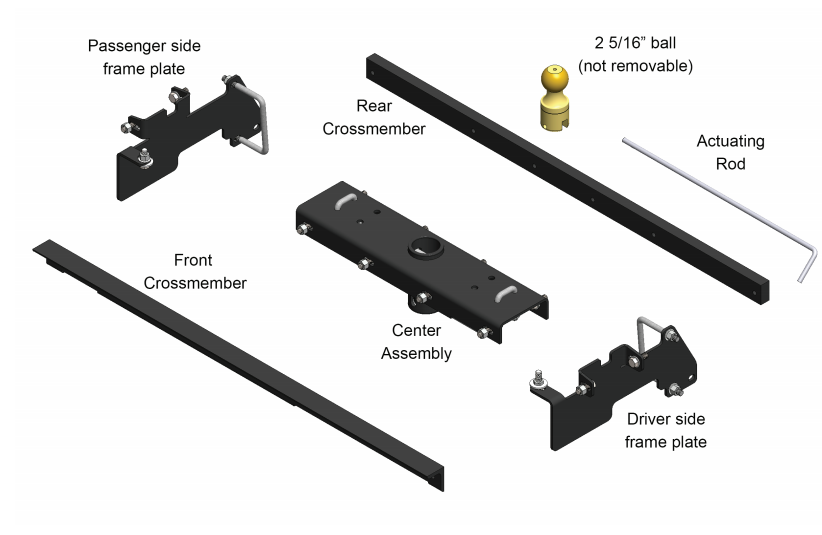 PopUp By Youngs Hitch Gooseneck Frame Package - 138FP | highskyrvparts.com
