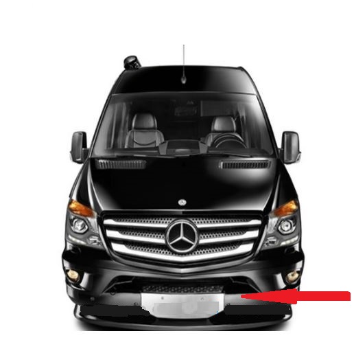 Airstream Interstate Bumper Front Black - 203624-01B | highskyrvparts.com