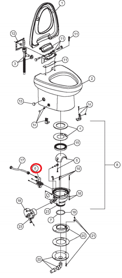 Dometic Toilet Water Valve Module - 385310845 | highskyrvparts.com