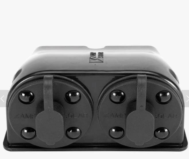 Zamp Solar Power 3-Port Inlet - ZS-2B-CAP | highskyrvparts.com