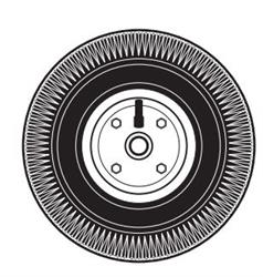 Barker Mfg. Portable Waste Holding Tank Wheel - 32347 | highskyrvparts.com