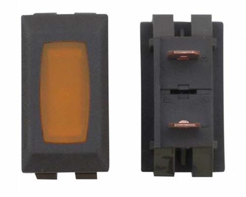 Diamond Group Power Indicator Light, 10 Amp/ 14 Volt DC Amber/Brown 1 ...